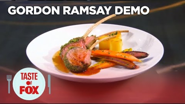Gordon Demonstrates How To Cook Herb Crusted Rack Of Lamb | Versust ...
